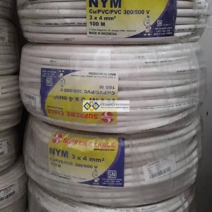 Kabel Supreme NYM 3X4 100 Meter CV Pabu Vestindo Kabel Supreme NYM 3X4 100 Meter CV Pabu Vestindo