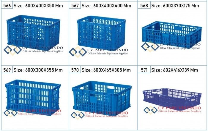Jual Box Container Keranjang Plastik Industri Serbaguna Ukuran Besar ...