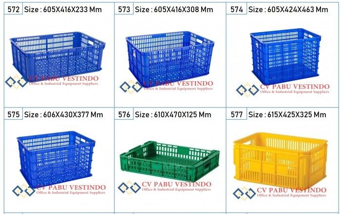Jual Box Container Keranjang Plastik Industri Serbaguna Ukuran Besar ...