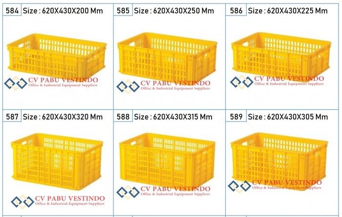 Jual Box Container Keranjang Plastik Industri Serbaguna Ukuran Besar ...