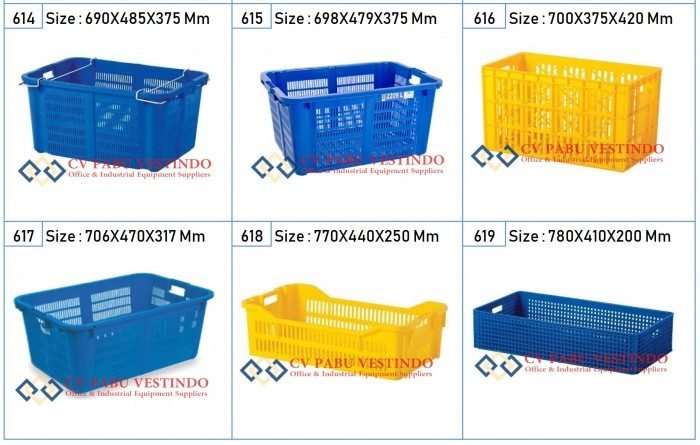 Jual Box Container Keranjang Plastik Industri Serbaguna Ukuran Besar ...
