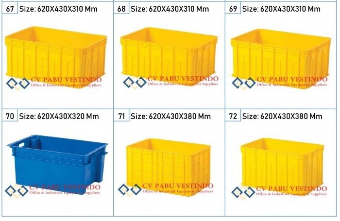 Jual Box Container Keranjang Plastik Industri Serbaguna Ukuran Besar ...