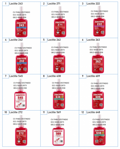 Katalog Produk LOCTITE | CV Pabu Vestindo
