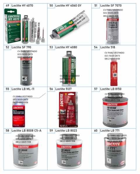 Katalog Produk LOCTITE | CV Pabu Vestindo