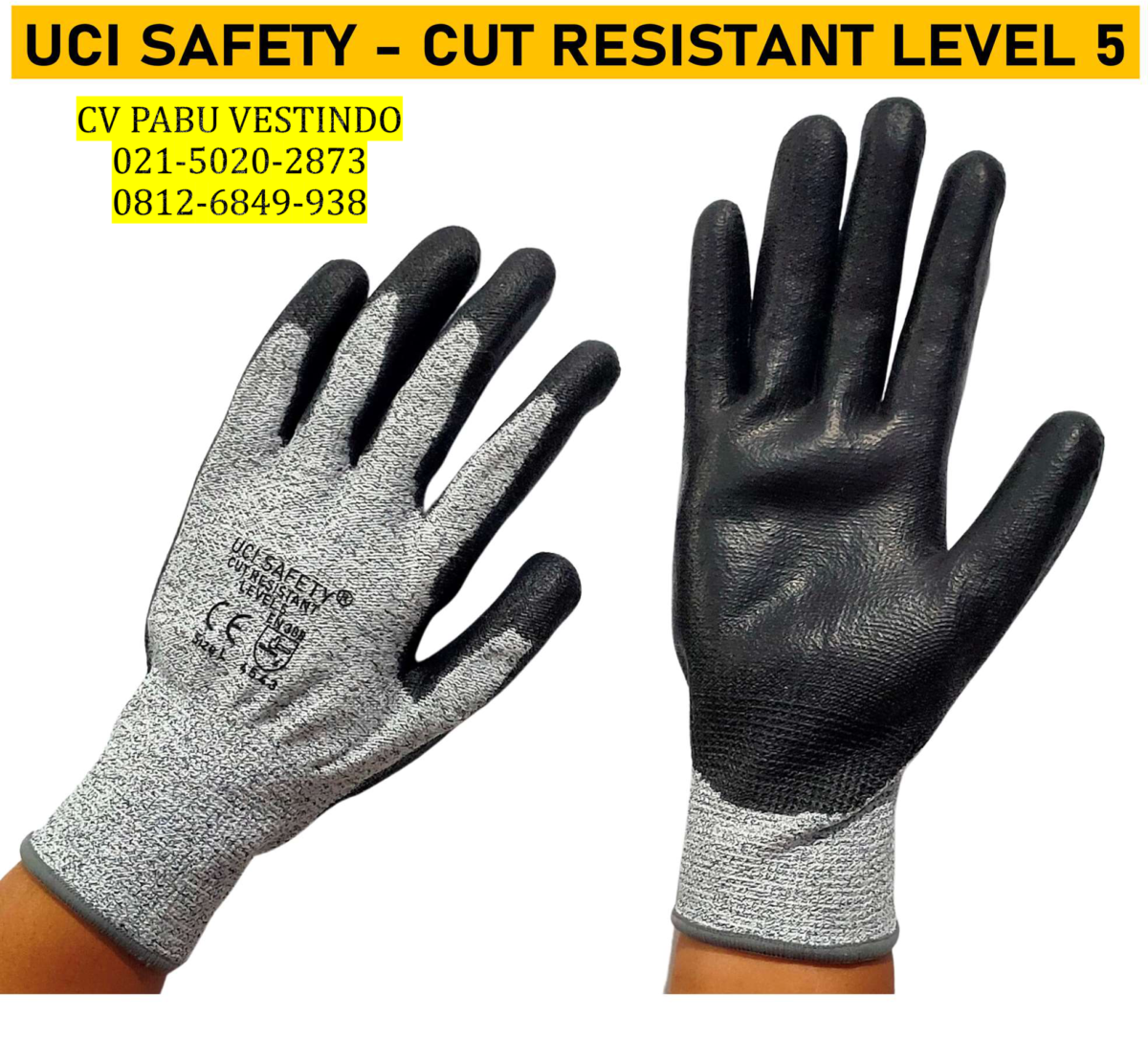 Sarung Tangan Anti Potong Anti Sayat Cut Resistant safety Gloves Anti ...